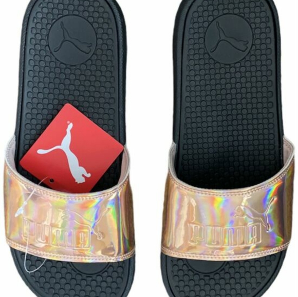 Puma | Shoes | 67 Puma Rose Gold Slides | Poshmark